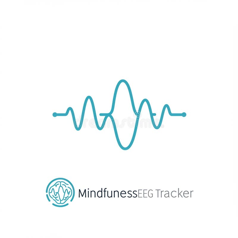 Abstract Logo Design Features a Stylized Blue Waveform Resembling an ...