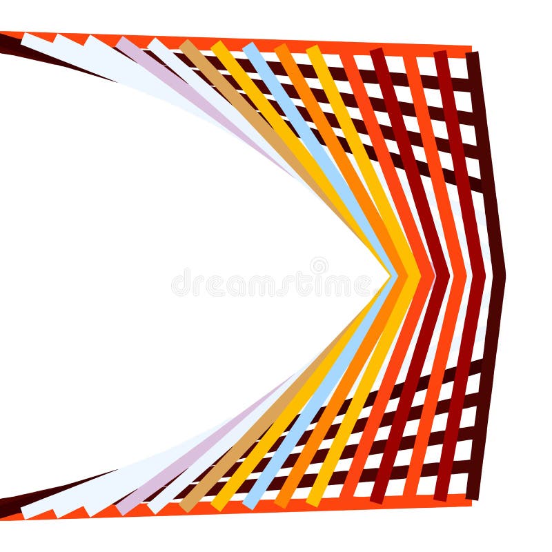 Abstract Logo Design Object with a Mesh Texture of Colored Lines Stock ...
