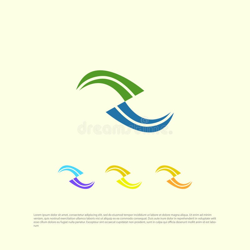 ABSTRACT LOGO DESIGN TEMPLATE LETTER Stock Vector - Illustration of ...