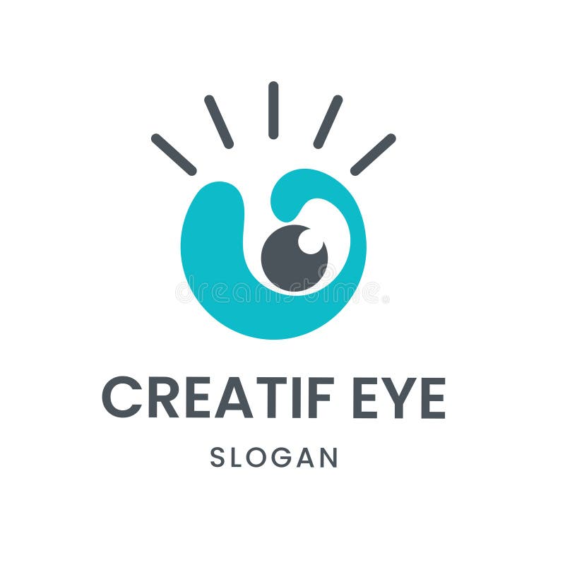 Abstract Logo Featuring Eye Design with Wave Elements Suitable for ...