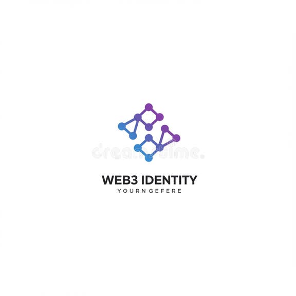 Abstract Logo Featuring Interconnected Geometric Shapes in Gradient ...
