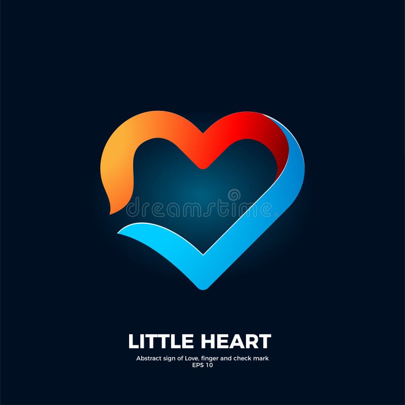 Abstract Logo of Heart. Isolated Vector Illustration Stock Vector ...