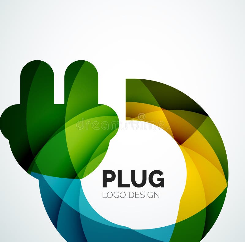 Abstract logo - plug icon stock vector. Illustration of connect - 49330871