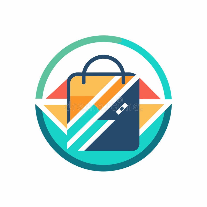 An Abstract Logo Symbolizing Retail in the Digital World with a ...