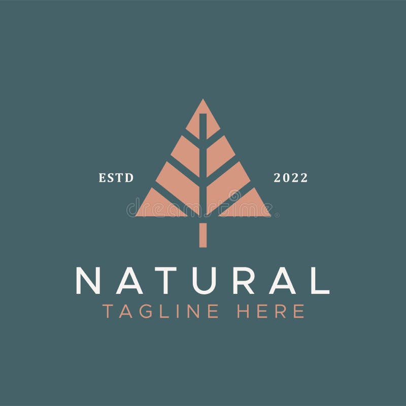 Abstract Logo Triangle Illustration Natural Tree and Mountain Stock ...