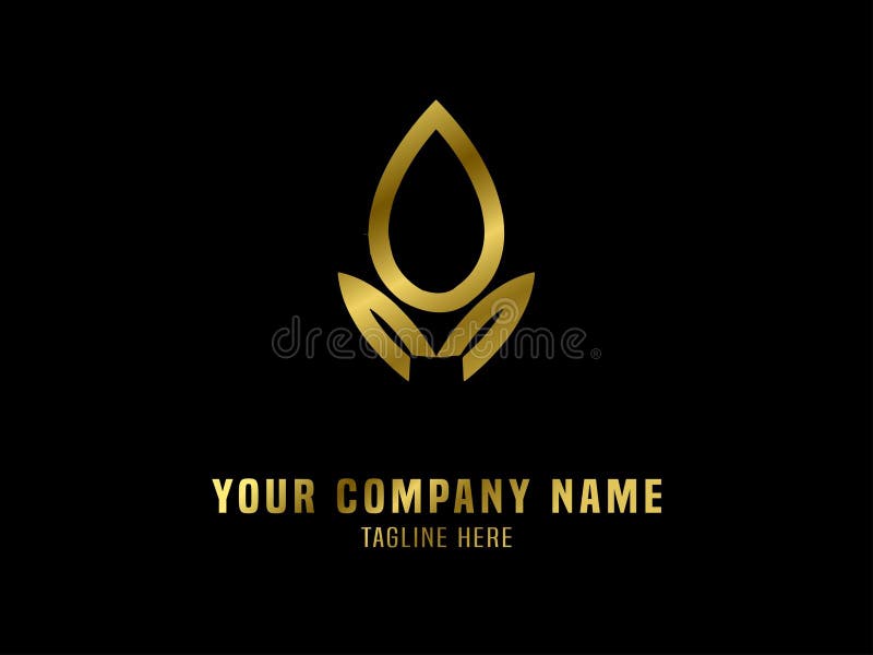 Abstract Logo Vector Gradient Gold Stock Vector - Illustration of eyes ...