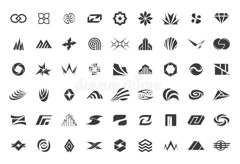 Abstract logos collection stock vector. Illustration of business ...