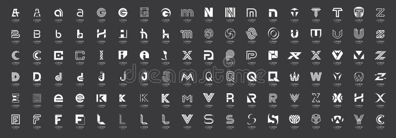 Abstract Company Logos Mega Collection Stock Illustrations – 670 ...