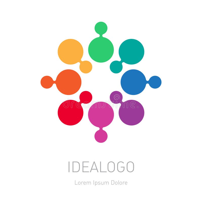 Abstract Logotype. Vector Multicolor Logo, Design Element or Icon Stock ...