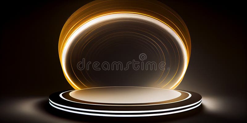 Abstract Long Exposure Dynamic Light Trails Product Display Podium ...