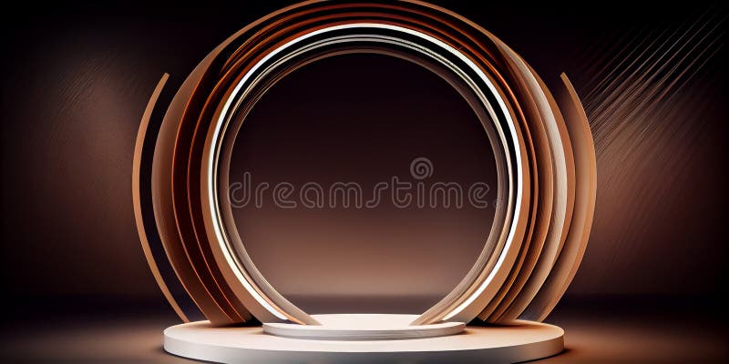 Abstract Long Exposure Dynamic Light Trails Product Display Podium ...