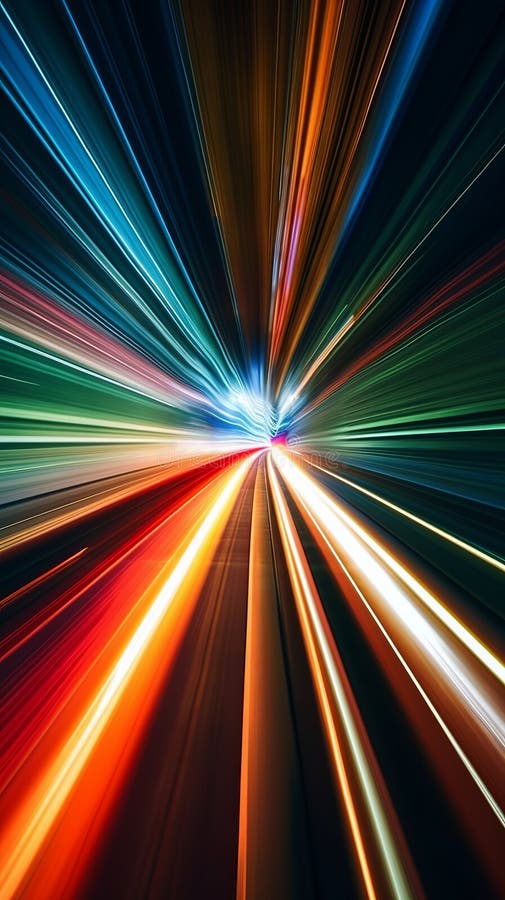 Abstract Long Exposure Dynamic in Abstract Style on Blue Background ...