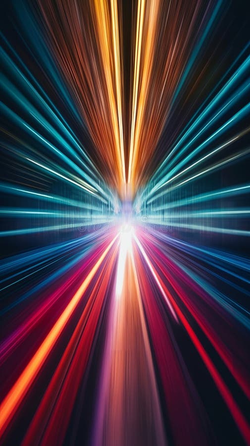 Abstract Long Exposure Dynamic in Abstract Style on Blue Background ...