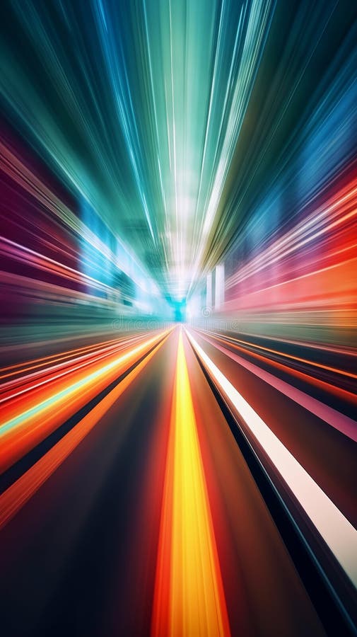 Abstract Long Exposure Dynamic in Abstract Style on Blue Background ...