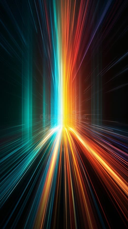 Abstract Long Exposure Dynamic in Abstract Style on Blue Background ...