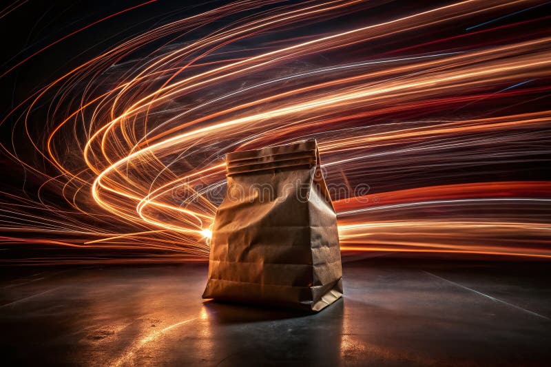 Abstract Long Exposure Photography Intriguing Light Trails Dance Across ...
