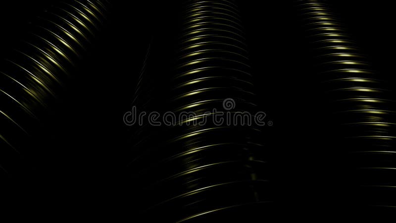 Abstract Long Three Pipes with Ribbed Surface. Design Stock ...