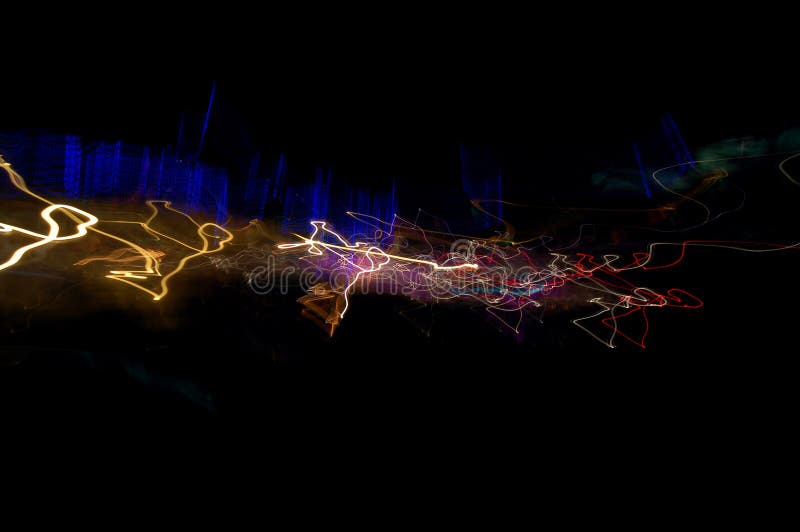 Abstract Long Time Exposure Stock Photo - Image of dark, background ...