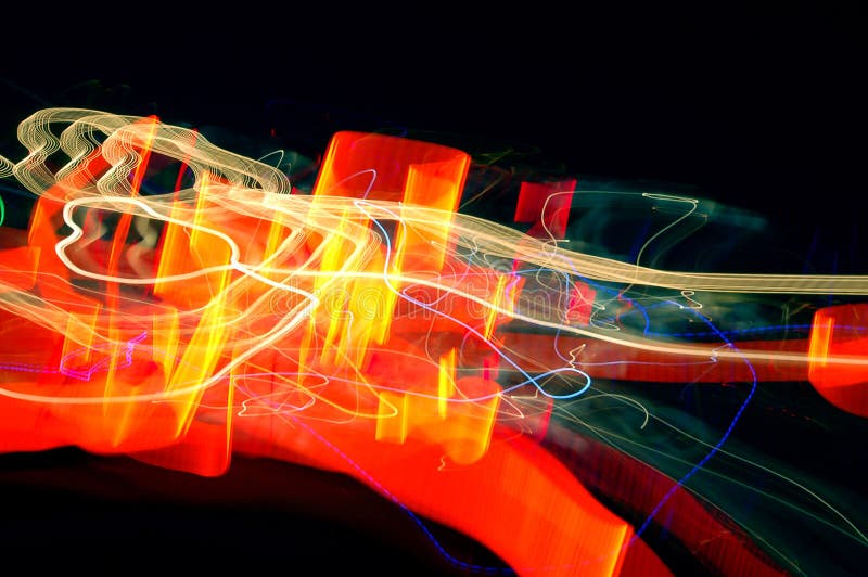 Abstract Long Time Exposure Stock Image - Image of blurred, background ...