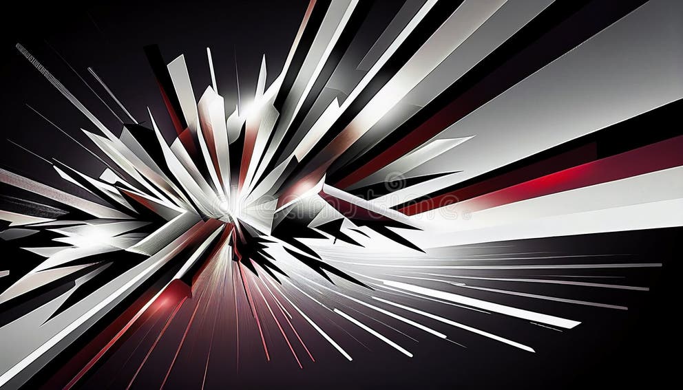 Abstract Longitudinal Lines with Lights Stock Illustration ...