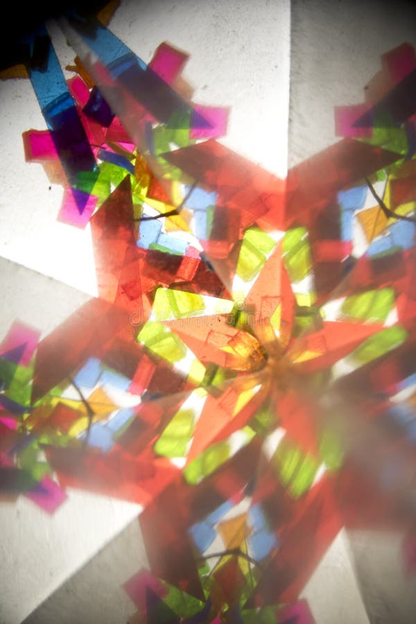 Abstract Looking into a Kaleidoscope Background Geometric Shapes Stock ...