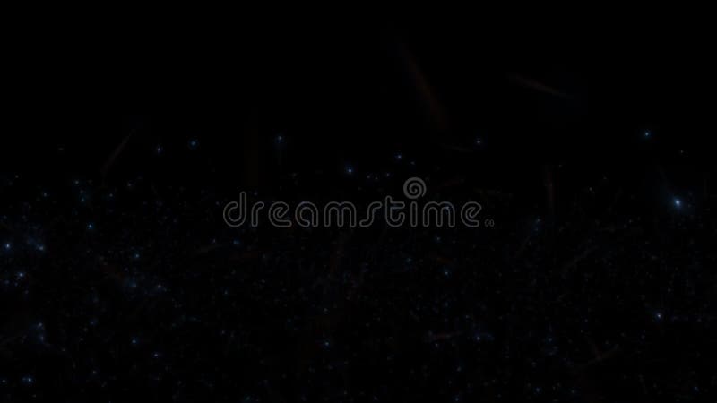 Abstract Loop Animation Glow Blue Light Star Dust Particles Flow Stock ...