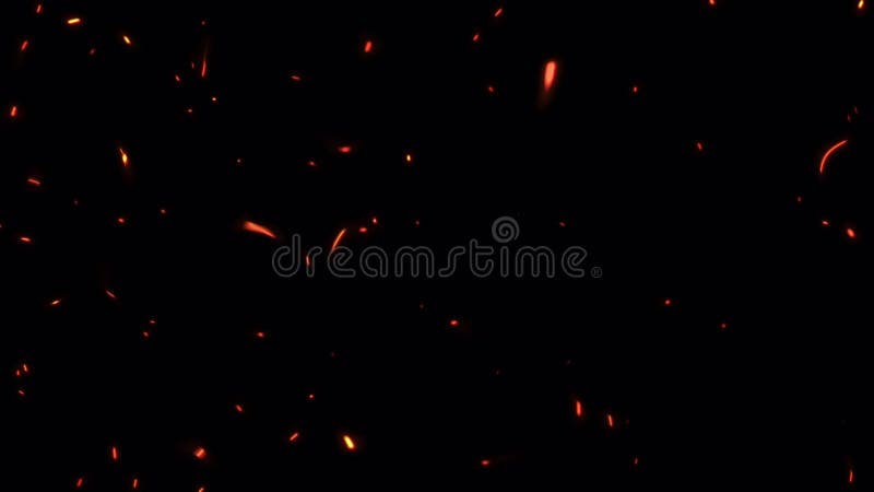 Abstract Loop Animation Glow Orange Fire Sparks Dust Particles Stock ...