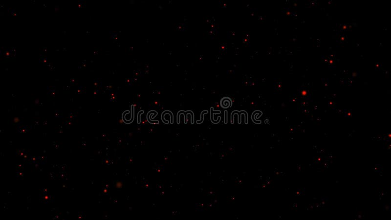 Abstract Loop Blurred Glow Orange Dust Particles Floating Stock Footage ...
