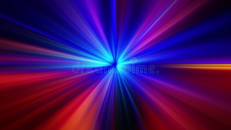 Loop Blue Red Radial Shine Rays Abstract Background Stock Footage ...