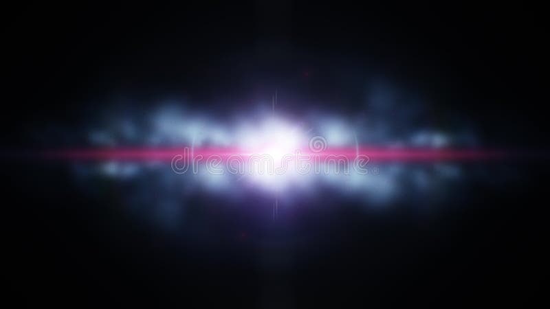 Abstract Loop Flickering Center Optical Lens Flare Light with Cloud ...