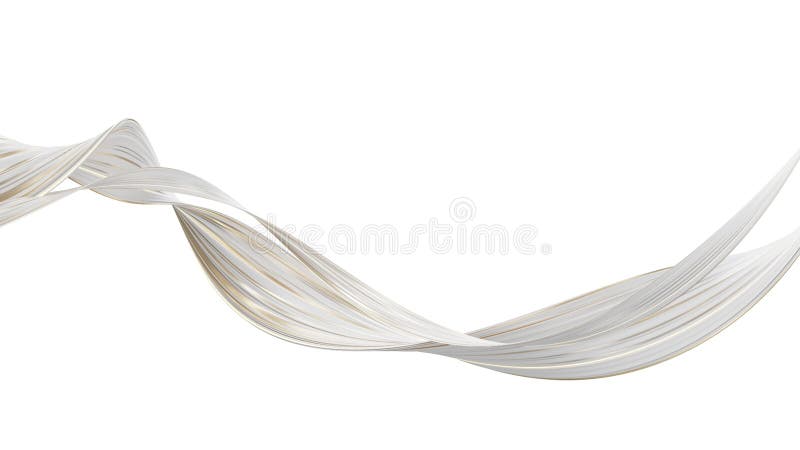 Abstract Loop Flowing Curve Lines with Alpha Channel, 3d Rendering Stock Footage - Video of ...