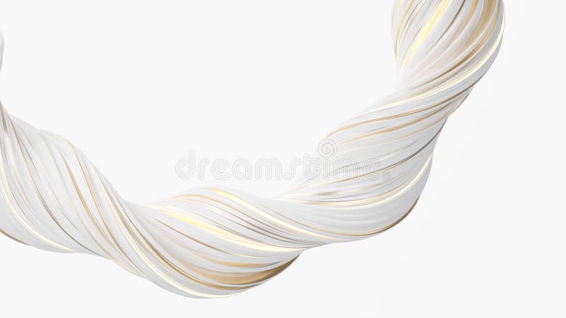 Abstract Loop Flowing Curve Lines 3d Rendering Stock Footage Video
