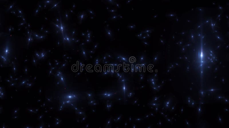 Abstract Loop Glow Blue Stars Particles Dust Flowing Pattern Stock ...