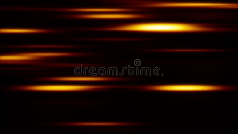 Orange Line Light Loop Flare Shine Wave Animation. 4K 3D Magical Shine ...
