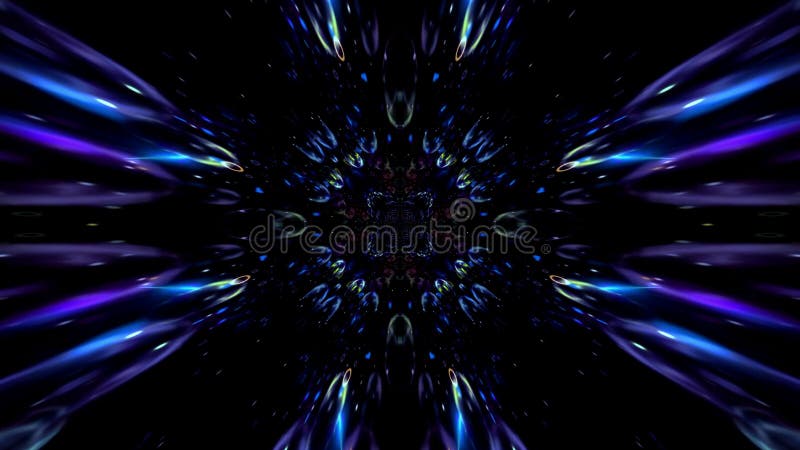 Abstract Loop Animation with Colorful Movements and Back and Forth ...