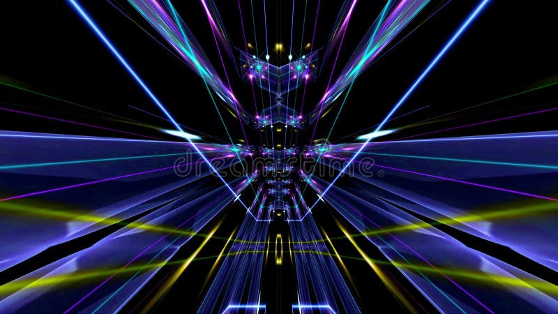 Abstract Loop Animation with Colorful Movements and Back and Forth ...