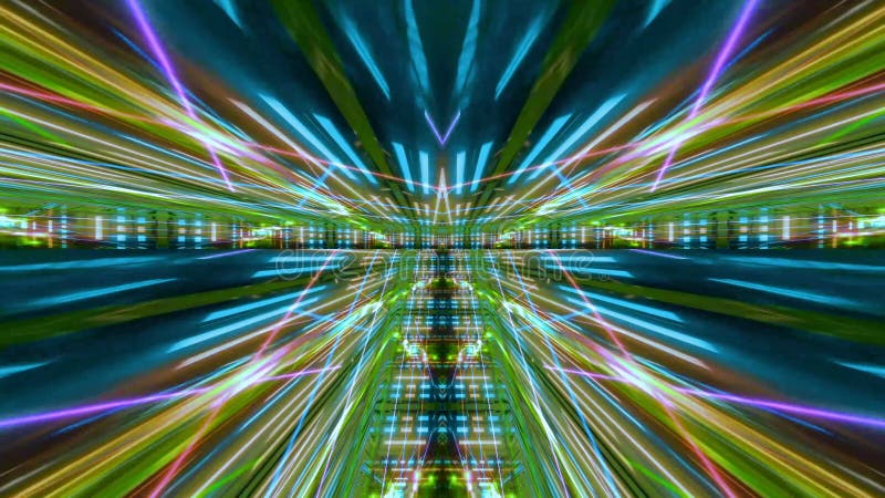 Abstract Loop Animation with Colorful Movements and Back and Forth ...