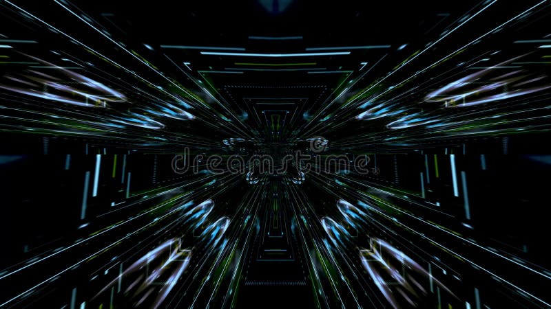 Abstract Loop Animation with Colorful Movements and Back and Forth ...