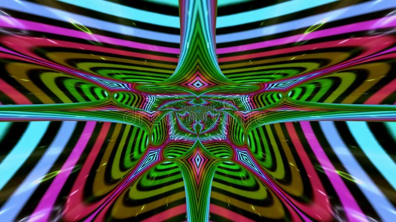 Abstract Loop Animation with Colorful Movements and Back and Forth ...