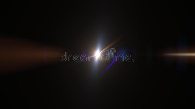 Abstract Loop Blue Gold Optical Lens Flares Shine Light Stock Video ...
