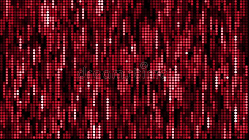 Abstract Loop Red Digital Technology Line Circle Animation Stock Video ...
