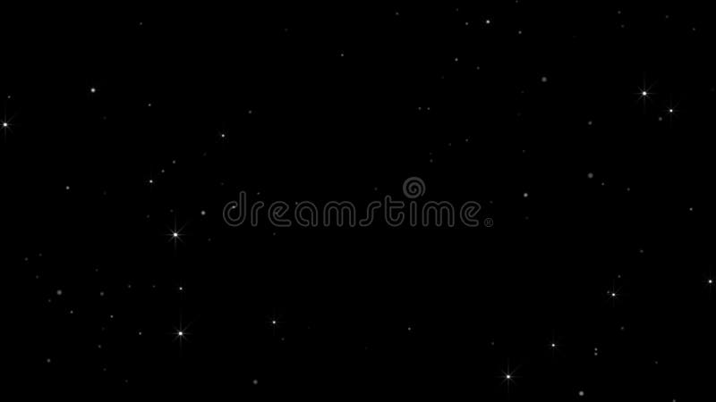 Abstract Loop White Dust Star Particles Floating Stock Video - Video of ...