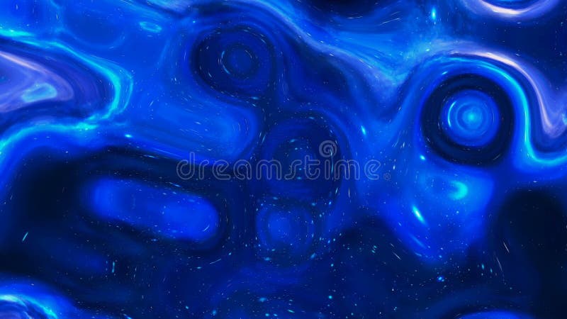 Abstract Loopable Blue Square Wave Liquid Grid. Neon Glowing Design ...