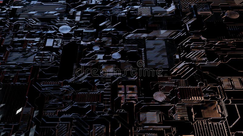 Abstract Seamless Animation of High-tech Surface Stock Footage - Video ...