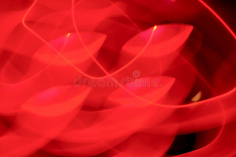 Abstract Looping Light Red Trails Against Dark Stock Photo - Image of ...