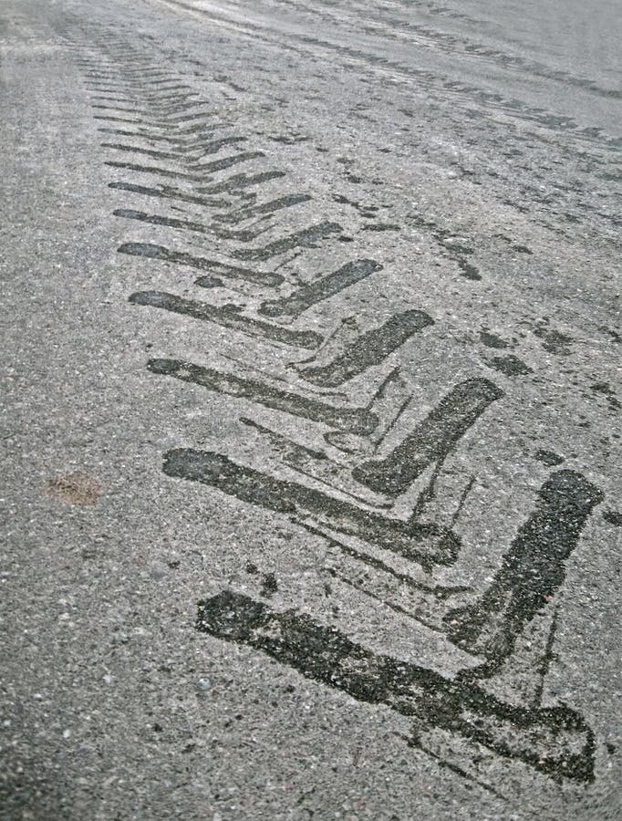 Abstract Lorry Wheel Path on Asphalt, Transportation, Stock Image ...
