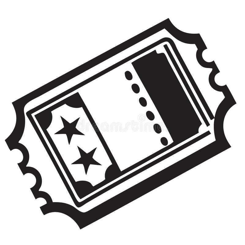 Abstract Lottery Ticket Symbol Stock Illustration - Illustration of ...