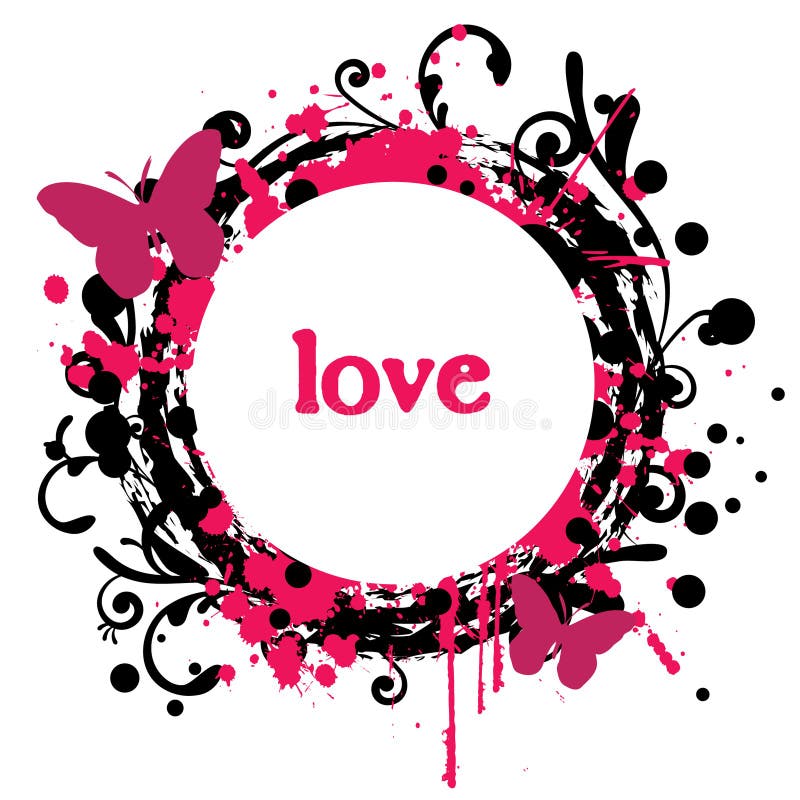 Abstract Love stock vector. Illustration of decor, rust - 7704020