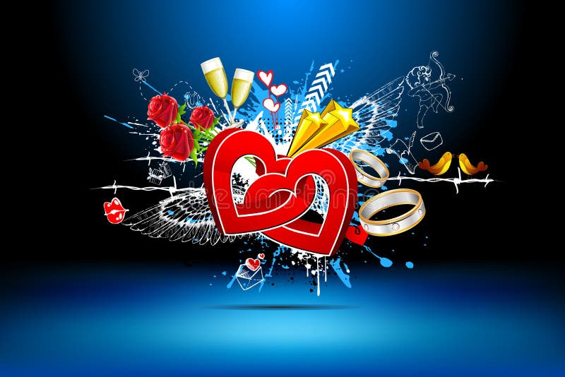 Abstract Love Background stock vector. Illustration of elegant - 22771978