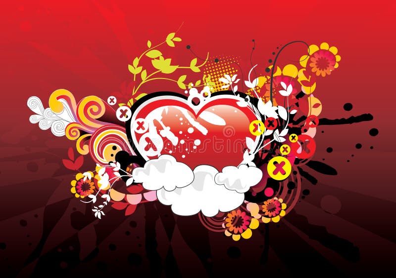 Abstract love illustration stock vector. Illustration of composition ...